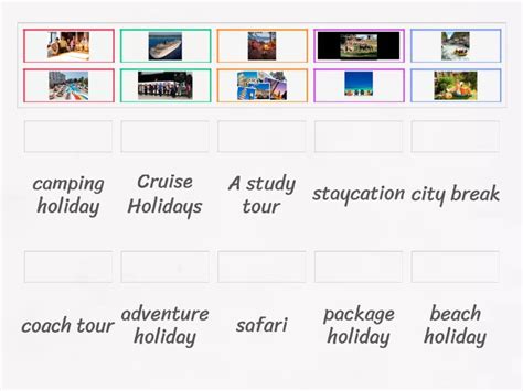 Types Of Holidays Match Up