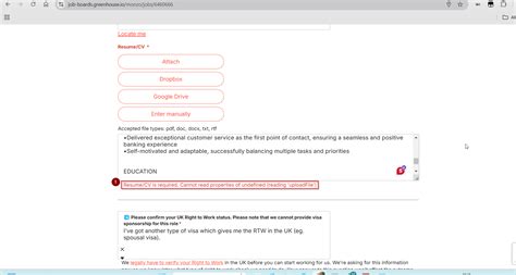 Unable To Apply For Complaints Adviser Role Getting Errors Help