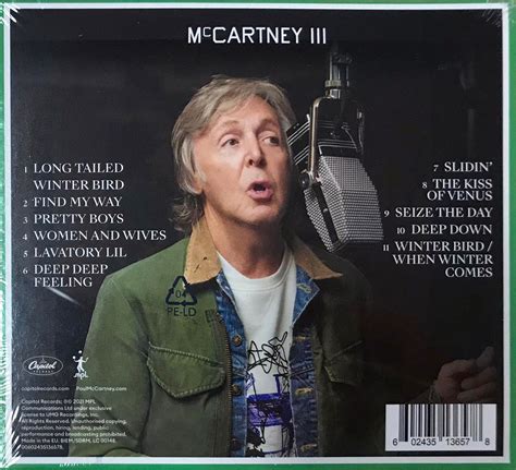 Mccartney Iii Green Cover Cd • Official Album By Paul Mccartney