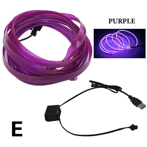 Jual M Lampu Strip Neon Led Fleksibel Panjang Usb Untuk Dekorasi Interior Mobil Laptop Mobil