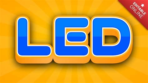 Led Text Effect Generator