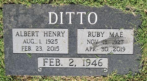 Ruby Mae Corder Ditto 1927 2019 Find A Grave Memorial