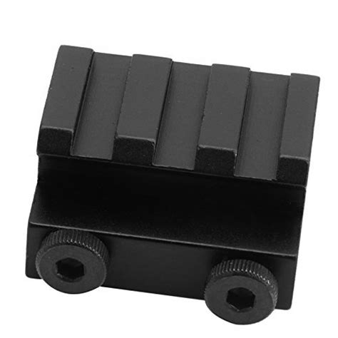 Short Riser Rail Mount 3 Slots Low Profile Picatinny Weaver Sight