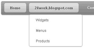 35 Drop Down Menu Widget In Blogger Horizontal Menus CSS CSS3