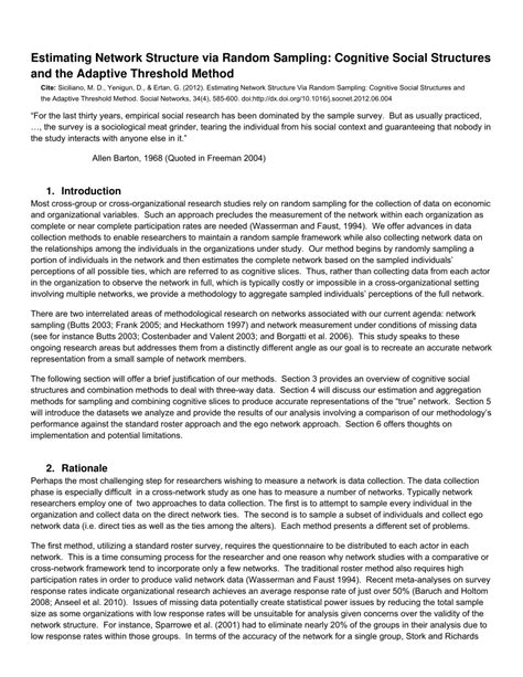 Pdf Estimating Network Structure Via Random Sampling Cognitive