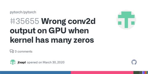 wrong conv2d output on gpu when kernel has many zeros · issue 35655