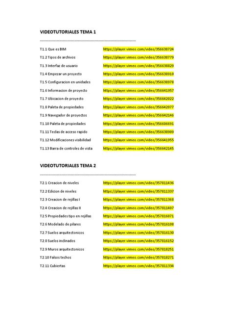 Enlaces Curso Revit Arq Bas Int Pdf Home And Garden
