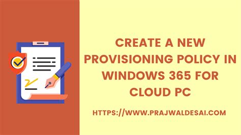 Create A Provisioning Policy In Windows 365 For Cloud Pc