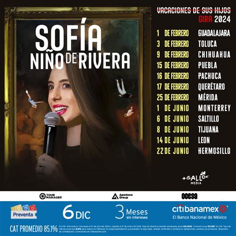 Sofia Niño De Rivera Tour 2026
