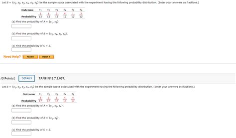 Solved Let S Be The Sample Space Chegg Com