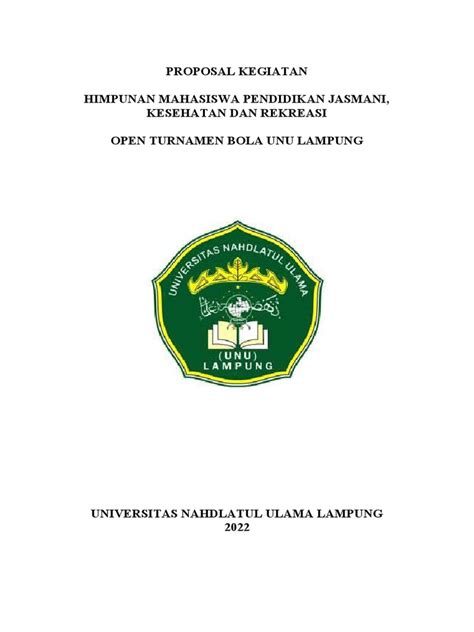 Proposal Volly Unu Prompov Lampung 2022 Pdf