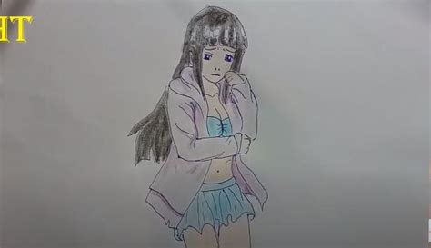 How To Draw Hinata Hyuga Easy Step By Step Entertainment For All