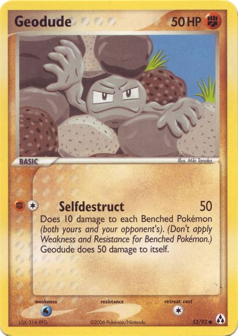 Geodude Ex Legend Maker 53 Bulbapedia The Community Driven Pokémon