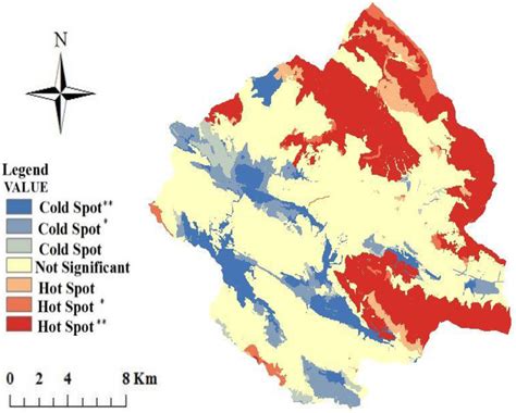 Spatial Distribution Of Hotspots And Coldspots With A Different Download Scientific Diagram