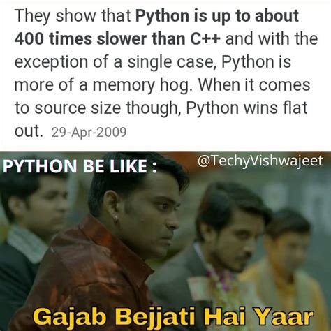 Vishwajeet 🇮🇳 On Instagram “python Vs C C Is Faster Than Python