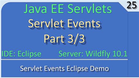Servlet Events And Listeners Eclipse Demo Part 33 Javaee Wildfly Servlet Tutorial 24 Youtube