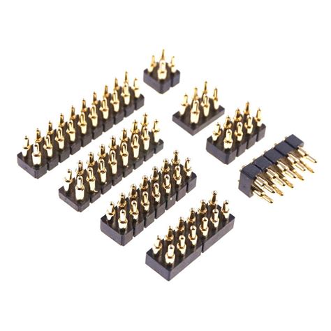 스프링 장착 포고 핀 커넥터 플러그 이중 열 표면 마운트 Smt Dip 높이 70mm 피치 254mm 4 6 8