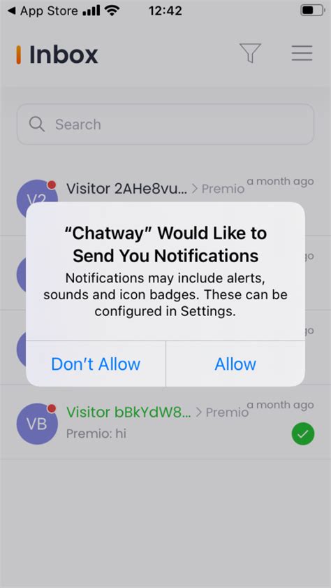 How To Set Chatway App Notifications On Ios Chatway Live Chat