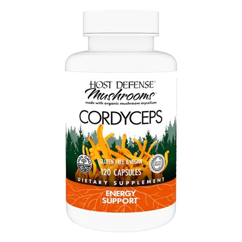 Host Defense Cordyceps 120 Capsules Natures Health Shoppe