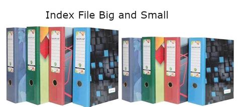 Index File Small Laminated Pack Of 8 Pcs Monaf Stores