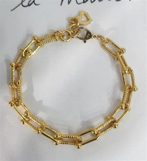 24k 순금 5돈 티파니 클립 팔찌 18k 장식 별도 헬로마켓