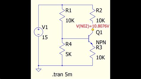 QSPICE Time To Simulate Simple Transistor Circuit Less Than Min YouTube