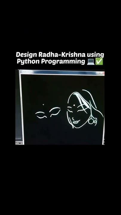 Design Radhe Krishna Using Python Programming Python Trending Radhakrishna Radhekrishna