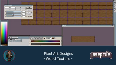 How To Create Wood Textures With Pixel Art Aseprite Pixel Art Tutorial Gamedev Youtube