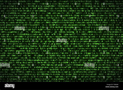 A Lot Of Abstract Complicated Crypto Symbols On Black Data Encryption Binary Code Concept Stock