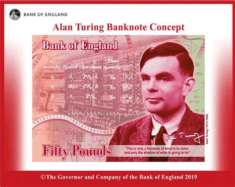 앨런 튜링 영국 50파운드 지폐 모델로