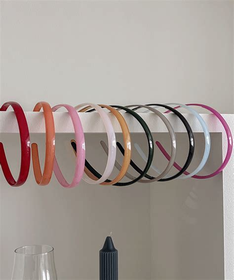 끌렌느 1110종 아크릴 슬림 얇은 헤어밴드 머리띠