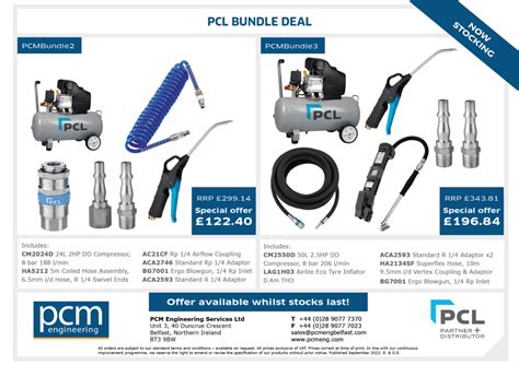 Pcl Compressor Bundle Deal Pcm Engineering