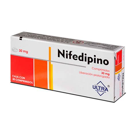 Nifedipine 30mg Extended Release 30 Capsules Meph Logistics