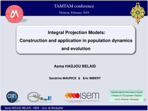 Pdf Integral Projection Models Construction And Application In