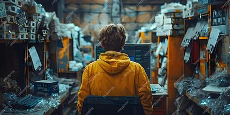 Premium Photo Programmer Engineer Overseeing The Operation Of