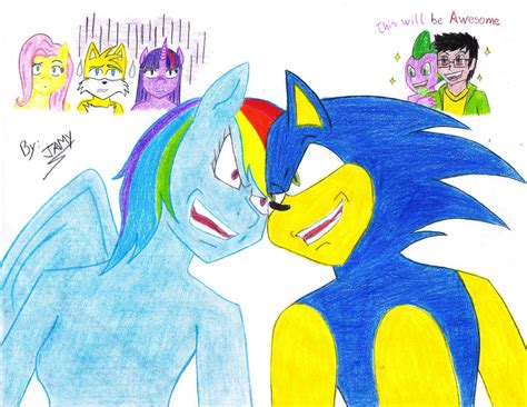 Rainbow Dash Y Sonic By Otaku Jamy On Deviantart
