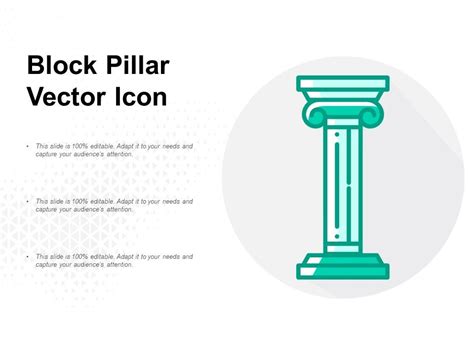 Block Pillar Vector Icon Ppt Powerpoint Presentation File Grid