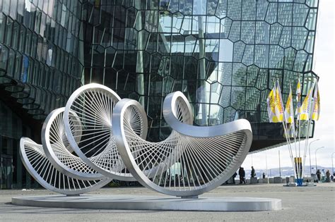 “wind Harp” Sculpture Unveiled At Harpa Concert Hall