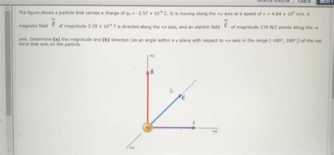 Solved BACK NEXT The Figure Shows A Particle That Carries A Chegg Com