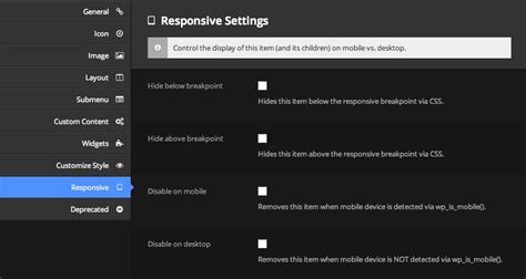Hiding Menu Items Or Submenus For Responsive Mobile Or Desktop UberMenu Knowledgebase