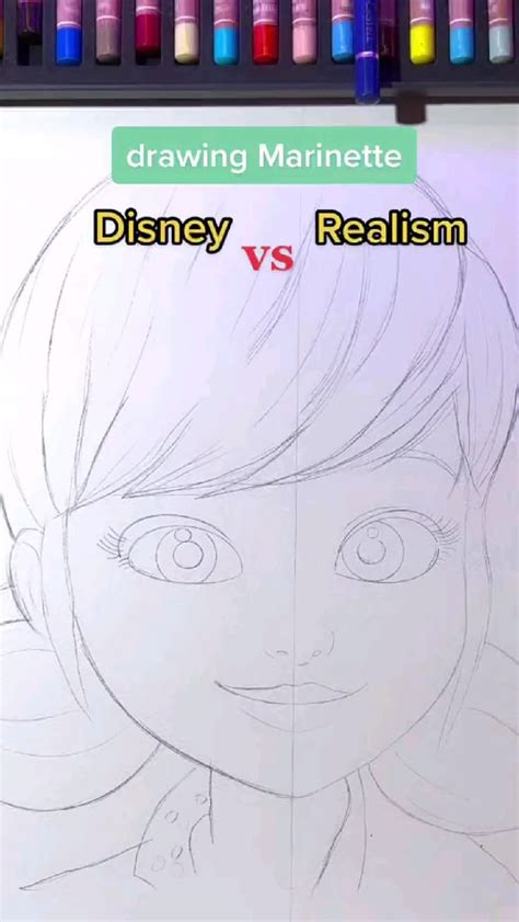 Marinette Drawing Eskiz Tuval Resimleri Tuval