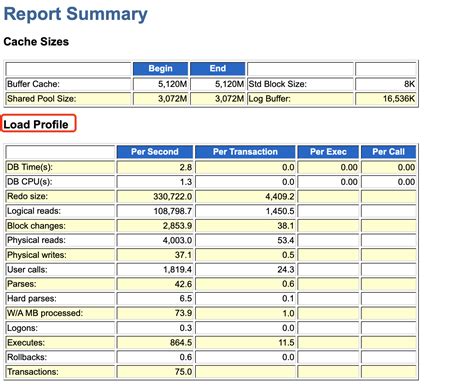 快速熟悉 Oracle AWR 报告解读 大江小浪
