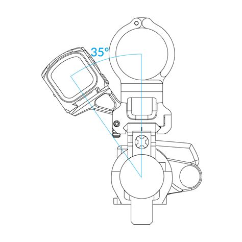 SCALARWORKS KICK 03 Aimpoint ACRO Offset Mount Left Hand AUG SW1810 EARMS TRADING GmbH