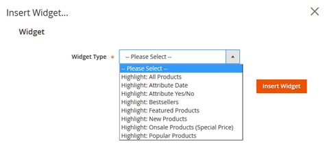Highlight Widget Usage