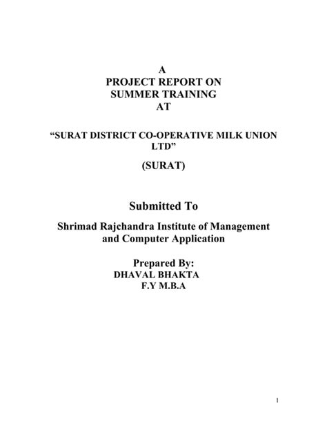 Sumul Project Dhaval Bhakta Doc