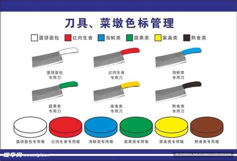刀具菜墩色标管理设计图 广告设计 广告设计 设计图库 昵图网
