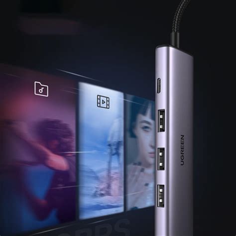 Hub UGREEN 5in1 Adapter USB To 4x USB 3 0 More Computer Accessories USB Hubs