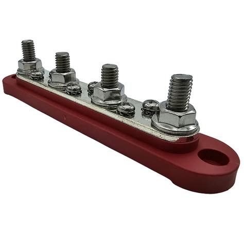 4 Way Bus Bar Power Distribution Block 150a 12v 48v Positive Red Alna Commodities Pty Ltd