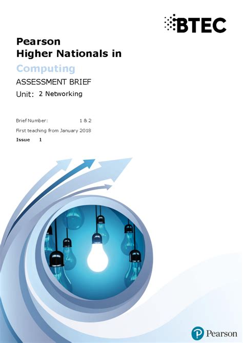 Unit 02 Networking Pearson Higher Nationals In Computing Assessment Brief Unit 2 Networking