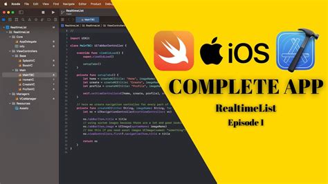 How To Make A Programmatic Project Setup RealtimeList Ep 1 Swift 5
